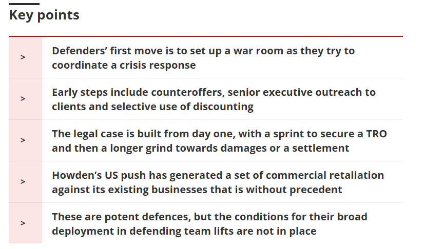Anatomy of a team lift Part II: The limits of defence